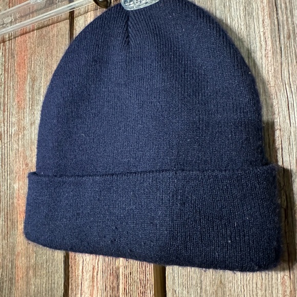 Accessories | Fire Department Knit Cuff Beanie Navy Blue And Red | Poshmark